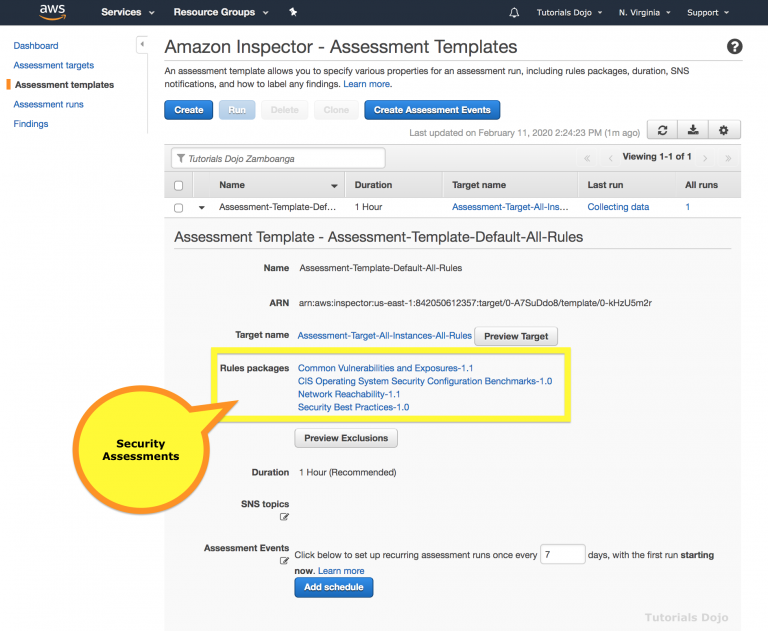 Amazon Inspector - Tutorials Dojo
