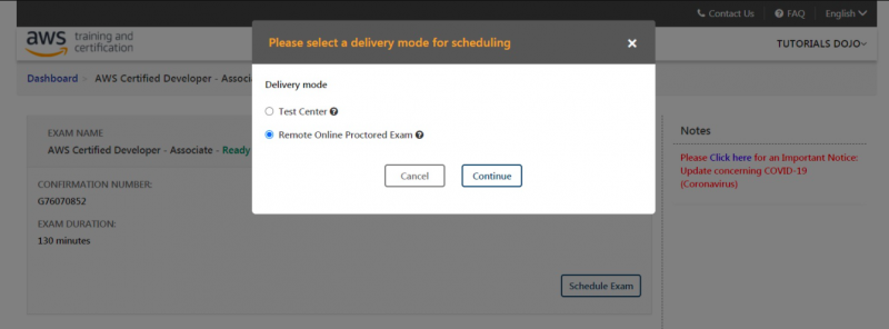 How to Book and Take Your AWS Certification Exam Online - Tutorials Dojo