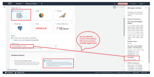 Aurora Serverless Tutorial Part 2 - Tutorials Dojo