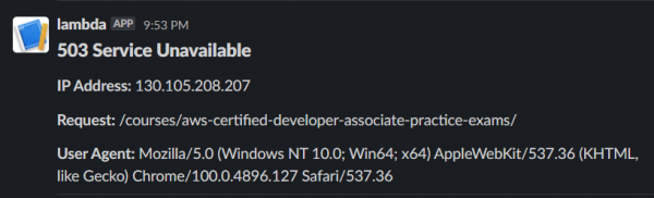 Real-time Monitoring of 5XX Errors using AWS Lambda, CloudWatch Logs and Slack - Tutorials Dojo