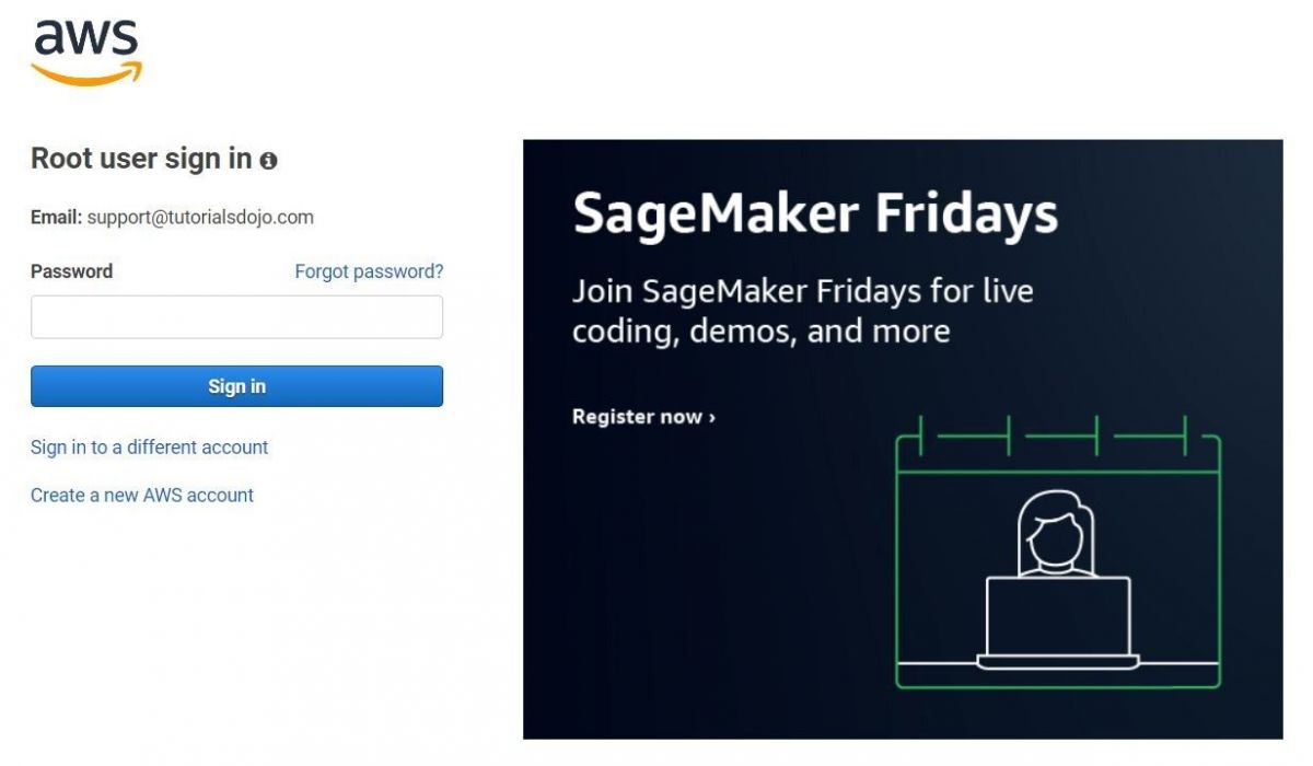 AWS Console Sign-In Options - Tutorials Dojo