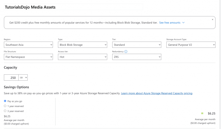 Estimating Your Azure Monthly Usage - Tutorials Dojo