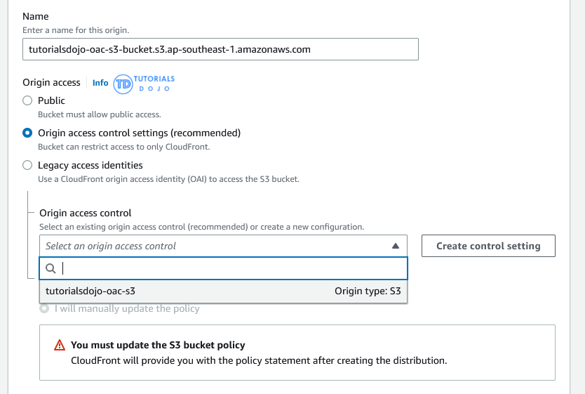 Using Origin Access Control to Secure S3 Object Access